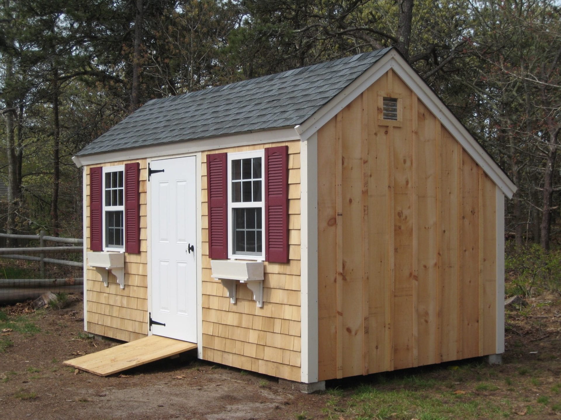 Stony Brook Saltbox Shed Images Gallery | Pine Harbor Wood Products